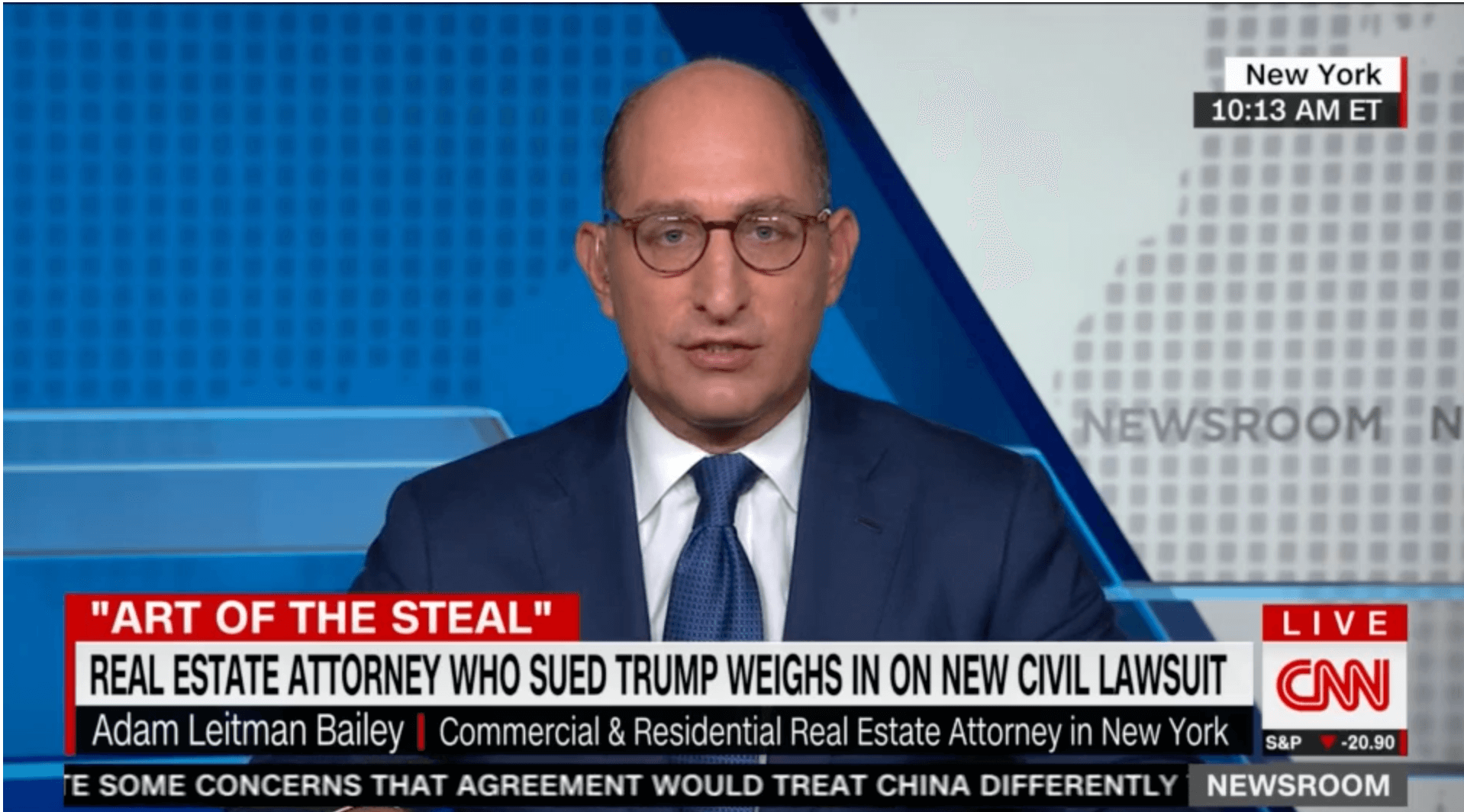 Adam Leitman Bailey Appeared On CNN To Discuss The Real Estate Fraud Lawsuit Filed By The ...