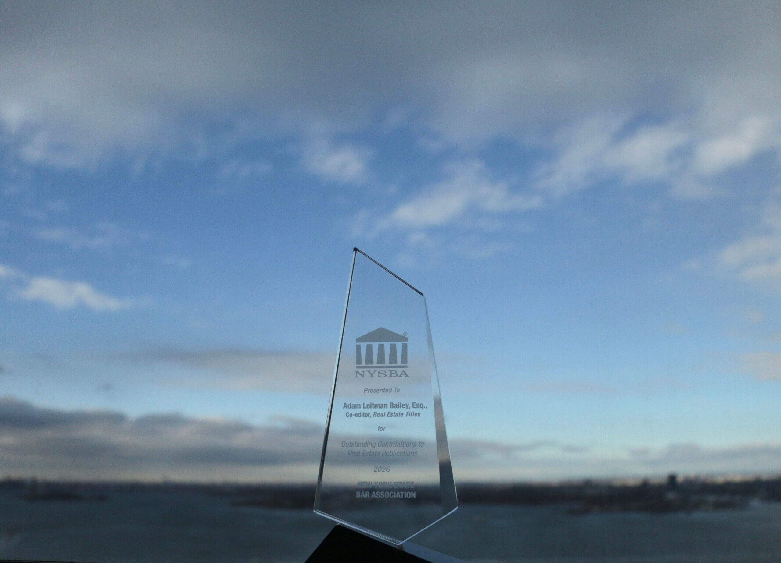 Adam Leitman Bailey and the Family of Michael Berey were Honored and ...